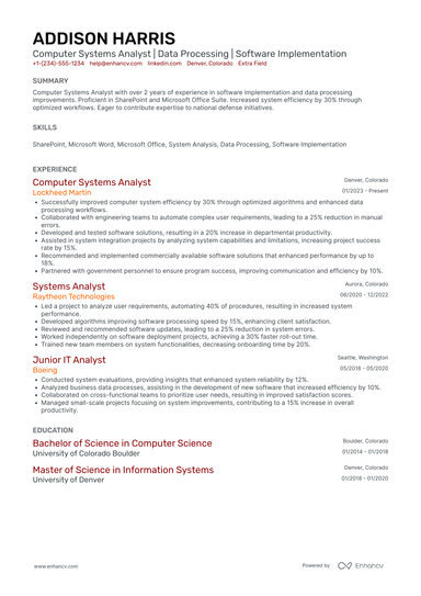 23 System Analyst Resume Examples That Got Jobs for 2025