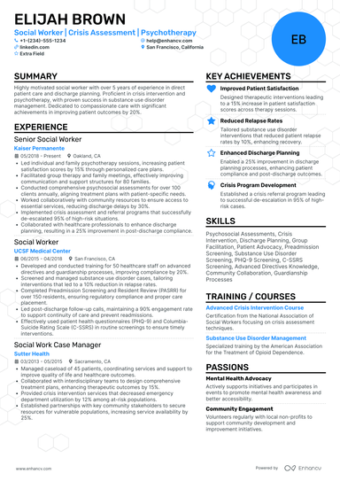 26 Social Worker Resume Examples, Templates & Guide for 2025