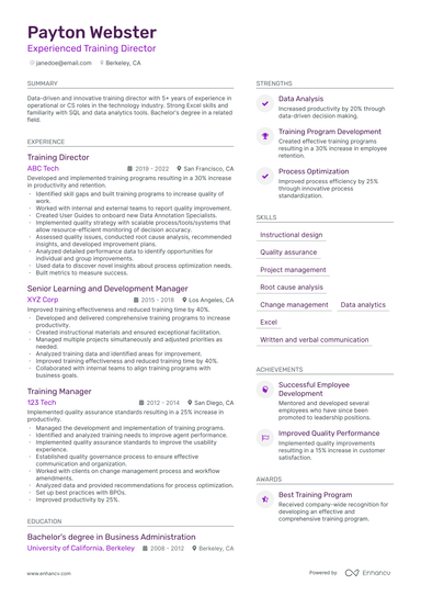 12 Director Resume Examples & Guide for 2024