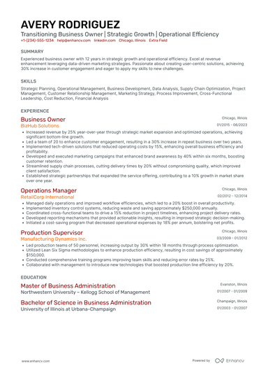 18 Business Owner Resume Examples & Guide for 2025