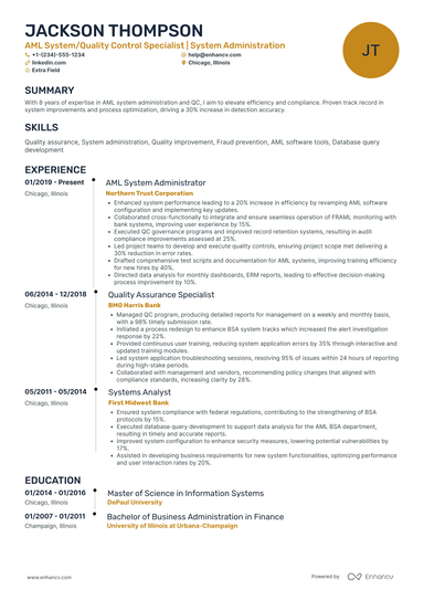22 Quality Control Resume Examples & Guide for 2025