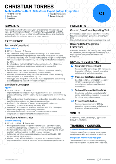 21 Salesforce Resume Examples & Guide for 2025