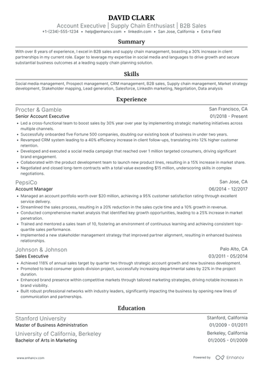 27 Account Executive Resume Examples That Got Jobs for 2025