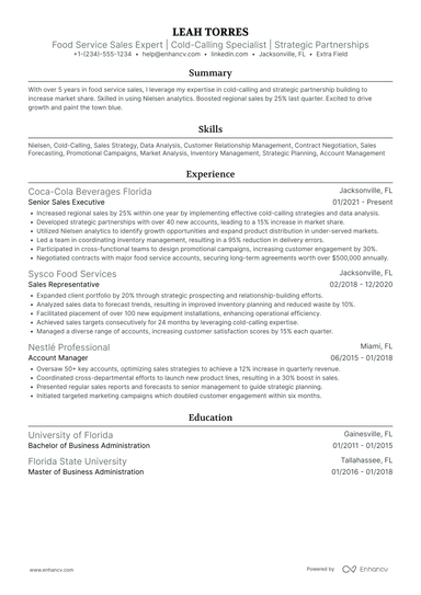 18 Food Service Resume Examples, Templates & Guide for 2025