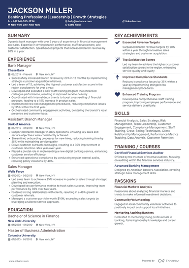 22 Bank Manager Resume Examples That Got Jobs for 2025