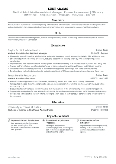 15 Medical Administrative Assistant Resume Examples & Guide for 2025