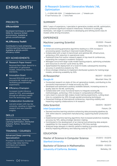 17 Machine Learning Resume Examples & Guide for 2025