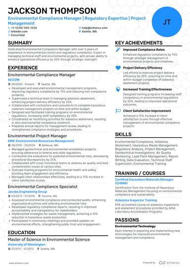 20 Compliance Manager Resume Examples & Guide for 2025
