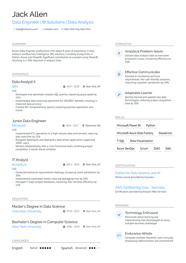 26 Data Engineer Resume Examples & Guide for 2025