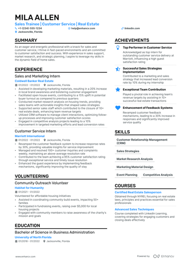 3 Entry-Level Sales Resume Examples & Guide for 2025