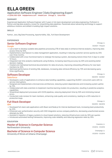 20 Application Engineer Resume Examples & Guide for 2025