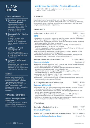 20 Painter Resume Examples That Got Jobs for 2025