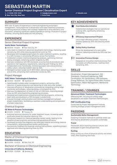 19 Chemical Engineer Resume Examples & Guide for 2025