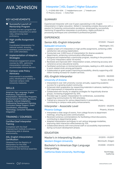 22 Interpreter Resume Examples That Got Jobs for 2025