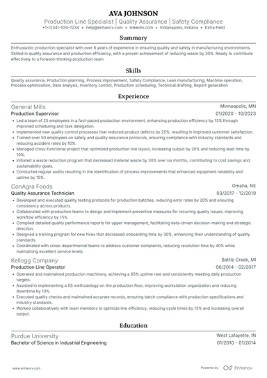 23 Factory Worker Resume Examples That Got Jobs for 2025