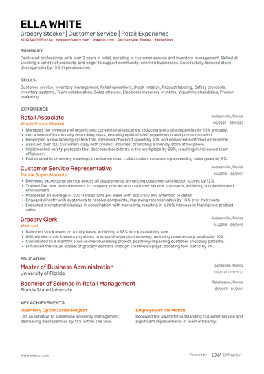 25 Stocker Resume Examples That Got Jobs for 2025