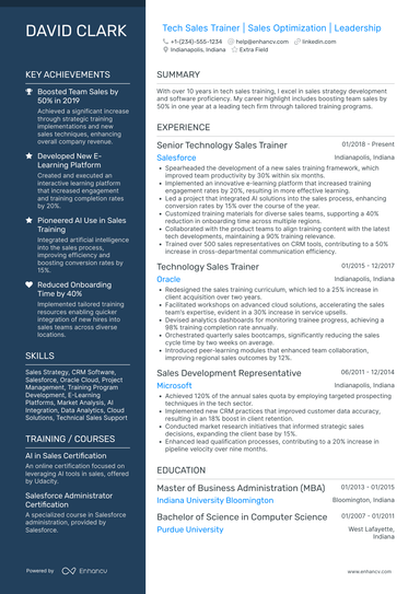 17 Tech Sales Resume Examples & Guide for 2025