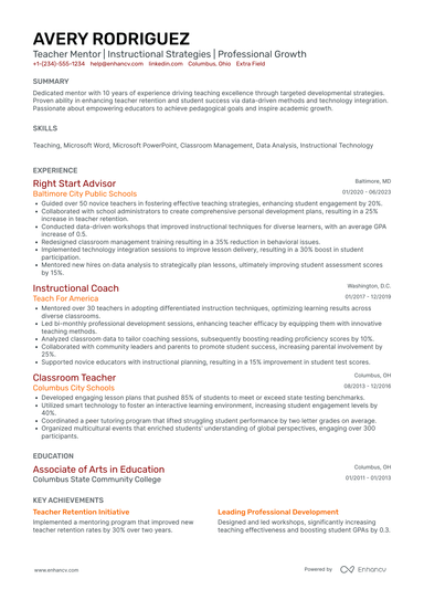 24 New Teacher Resume Examples & Guide for 2025