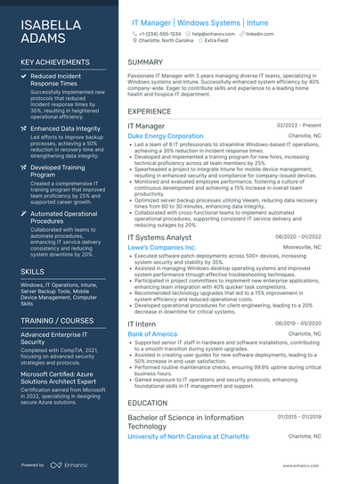 27 IT Manager Resume Examples & Guide for 2025