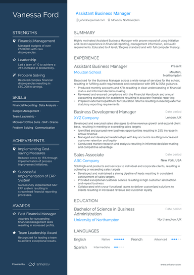 9 Assistant Manager Resume Examples to Help You Get Hired in 2025