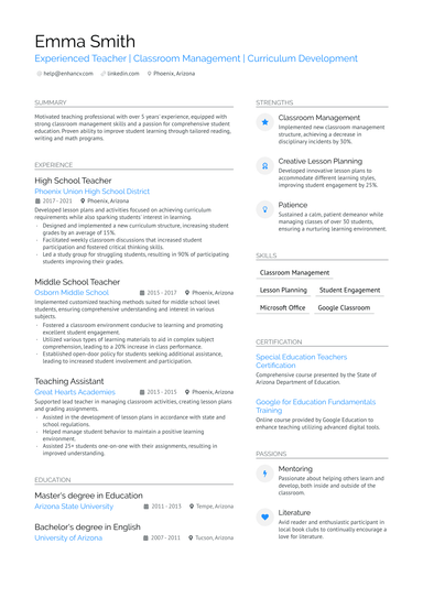 24 New Teacher Resume Examples & Guide for 2025