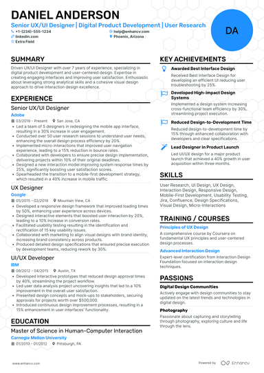 9 UX UI Designer Resume Examples & Guide for 2025