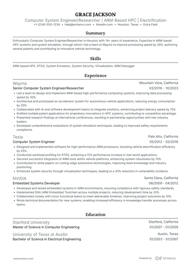 18 Computer Engineer Resume Examples & Guide for 2025