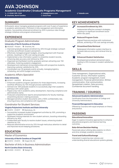 26 Academic Resume Examples, Templates & Guide for 2025