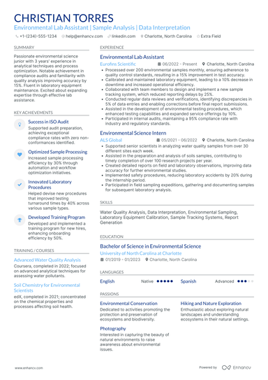 20 Lab Assistant Resume Examples & Guide for 2025