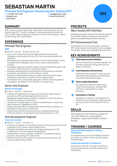 24 Test Engineer Resume Examples & Guide for 2025