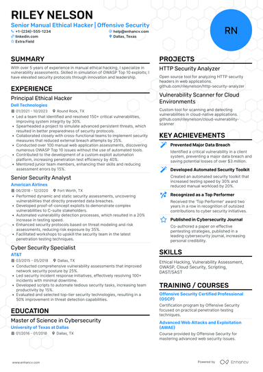 14 Ethical Hacker Resume Examples & Guide for 2025