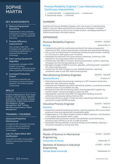 21 Process Engineer Resume Examples & Guide for 2025
