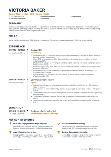 25 Writer Resume Examples That Got Jobs for 2025