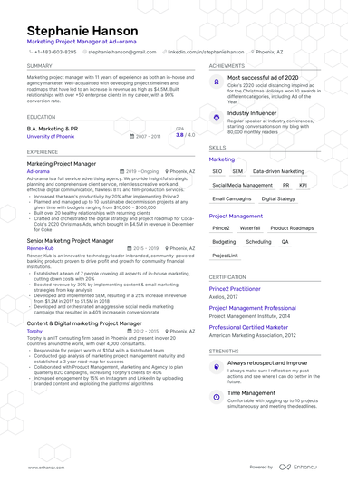36 Project Manager Resume Examples, Templates & Guide for 2025