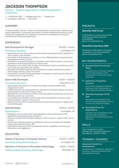 41 Web Developer Resume Examples & Guide for 2025