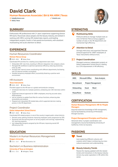 20 Human Resources Resume Examples & Guide for 2024