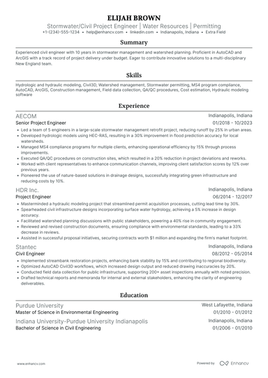 21 Project Engineer Resume Examples & Guide for 2025