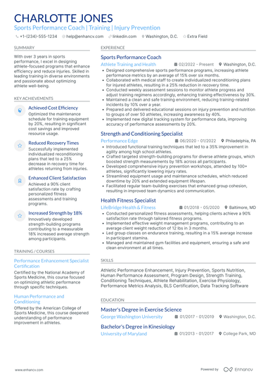 23 Sports Resume Examples That Got Jobs for 2025