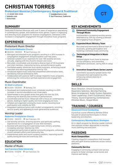 21 Musician Resume Examples That Got Jobs for 2025