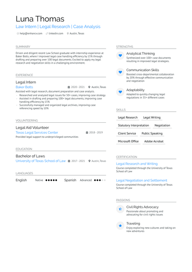 19 Law School Resume Examples & Guide for 2025
