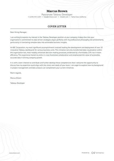 19 Professional Developer Cover Letter Examples and Template for 2024 ...