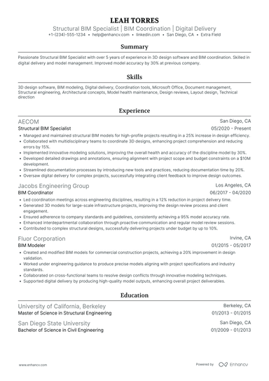 18 Structural Engineer Resume Examples & Guide for 2025
