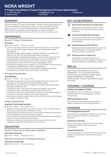 21 Project Coordinator Resume Examples & Guide for 2025