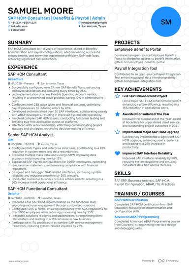 18 SAP Resume Examples & Guide for 2025