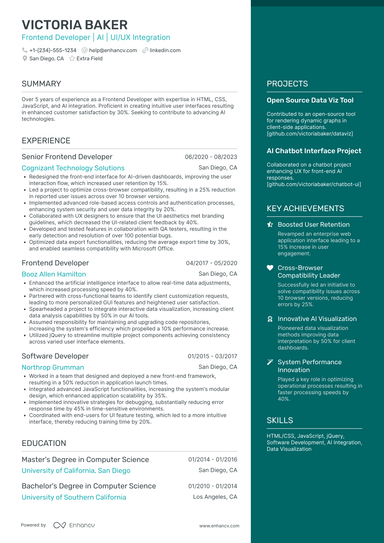 41 Web Developer Resume Examples & Guide for 2025