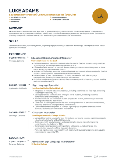 22 Interpreter Resume Examples That Got Jobs for 2025