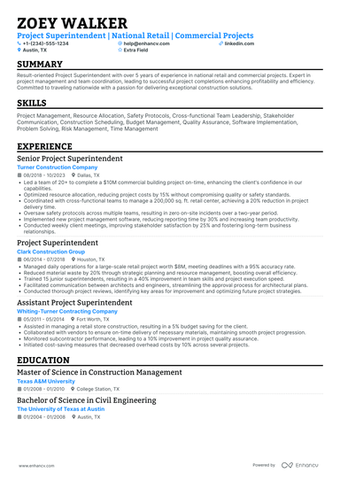 19 Contractor Resume Examples & Guide for 2025