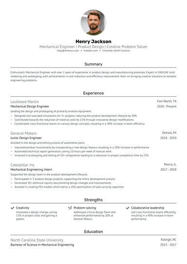 15 Design Engineer Resume Examples & Guide for 2025