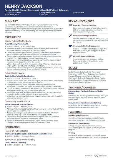 17 Public Health Resume Examples - March 2025
