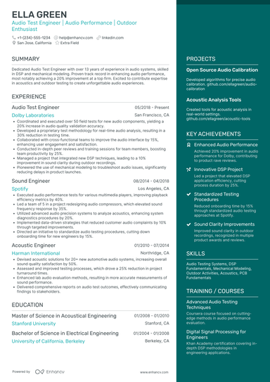 24 Test Engineer Resume Examples & Guide for 2025